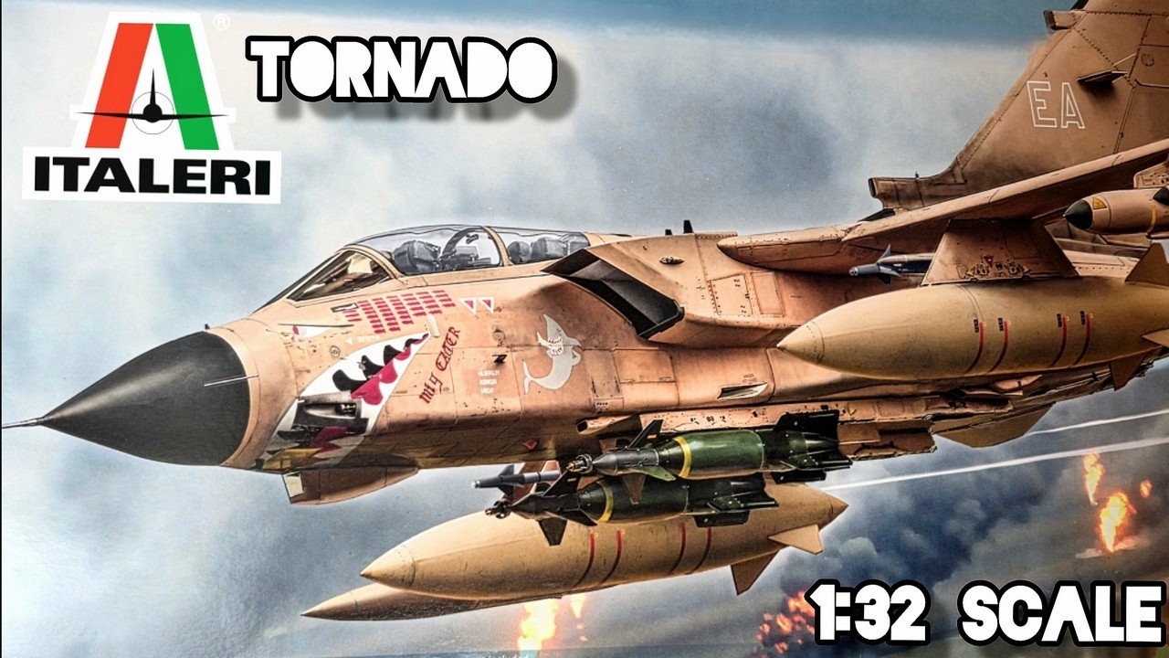 ITALERI 1:32 TORNADO GR.1 DESERT STORM (Video Preview)