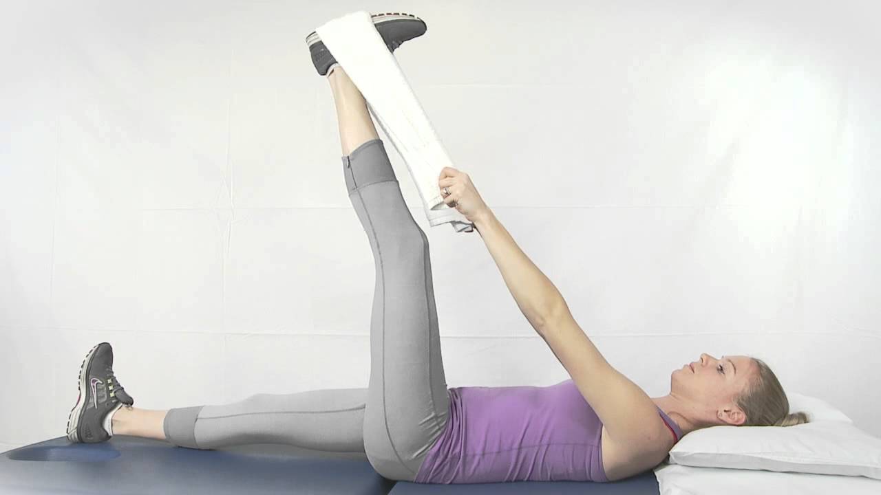 Supine Passive Hamstring Stretch
