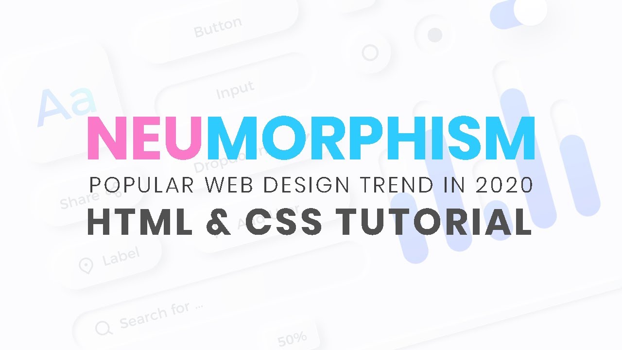 Neumorphism (Soft UI) Design Using HTML & CSS (2021)