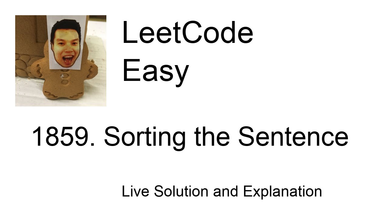 1859. Sorting the Sentence (Leetcode Easy)