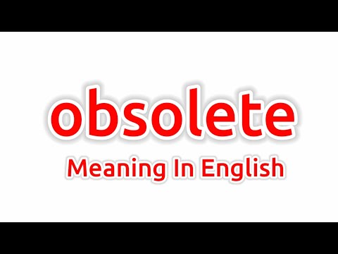 Obsolete Meaning | Obsolete Meaning In English | Meaning Of Obsolete | What Is The Meaning Of Obsole