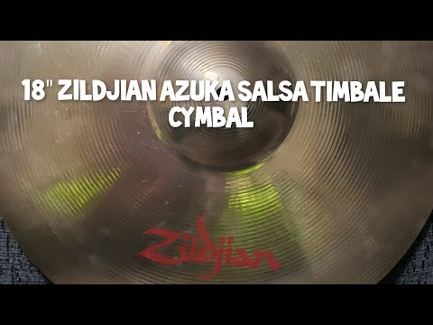 Zildjian 18" Azuka Salsa Timbale Crash Cymbal Brilliant | Reverb
