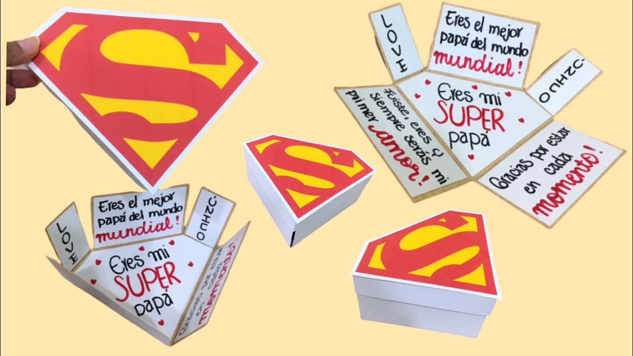 Cajita explosiva para SUPER PAPÁ