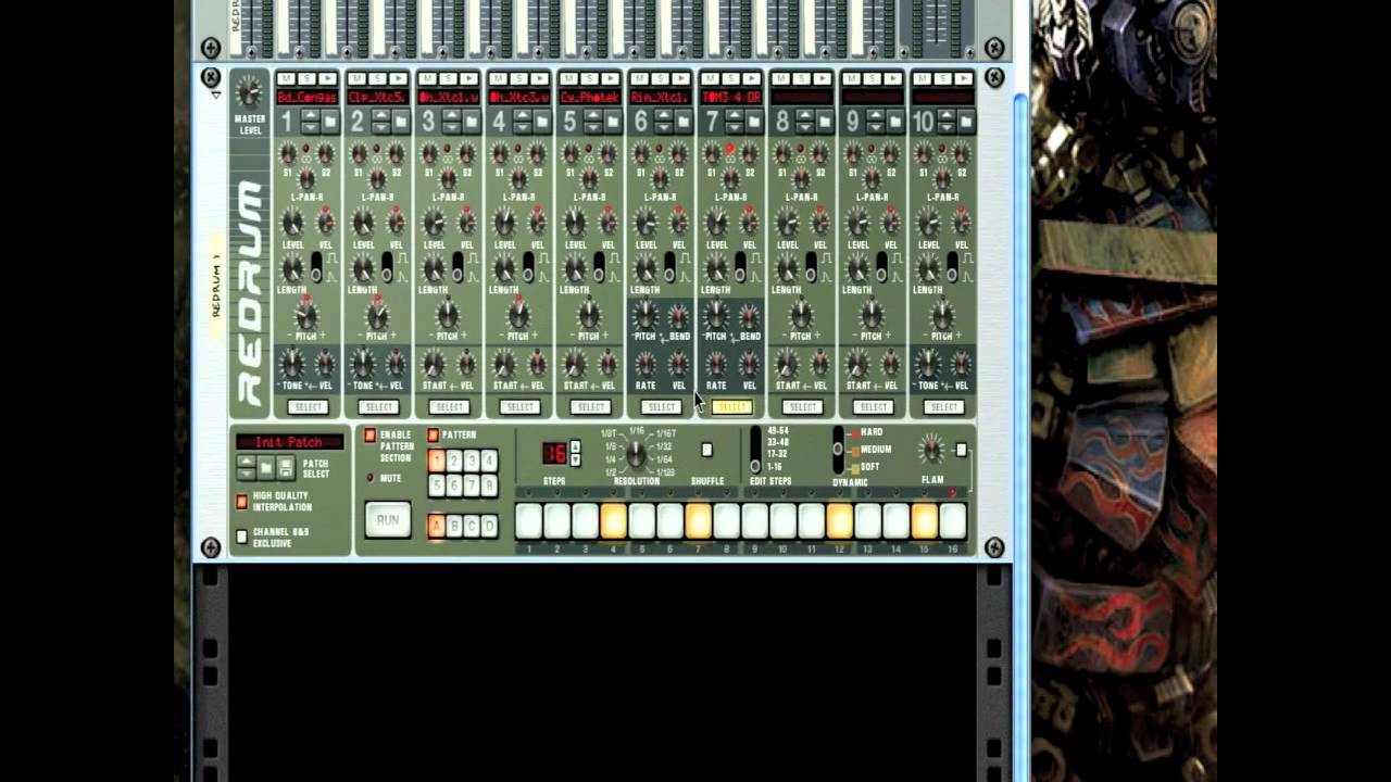 Reason Tutorial: Learning Redrum [VIDEO 2]
