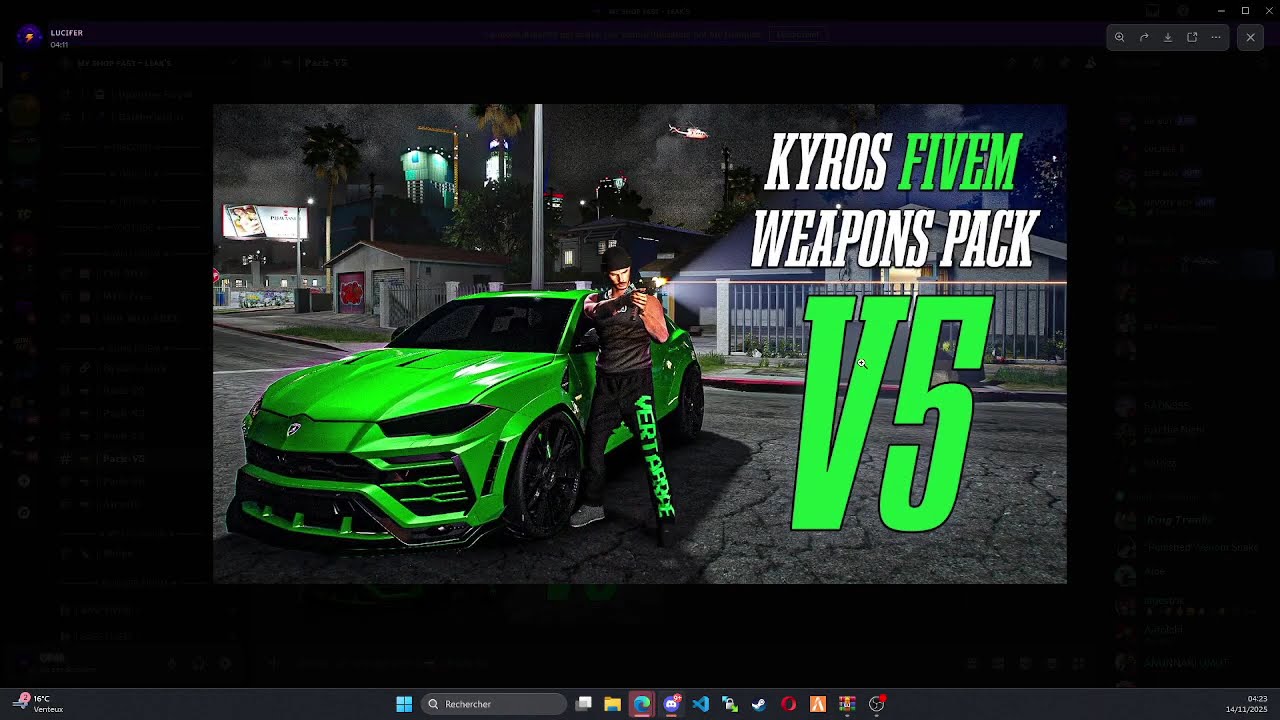 Kyros Weapons Pack V1 V2 V3 V4 V5 V6 | PACK FIVEM FREE | LEAK WEAPONS FIVEM | LEAK PACK WEAPONS