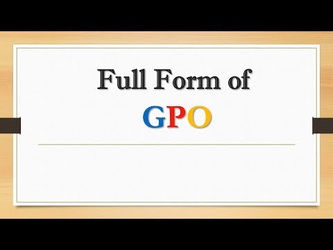 Full Form of GPO || Did You Know?