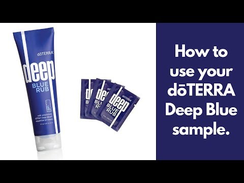 How to use your doTERRA Deep Blue Rub sample