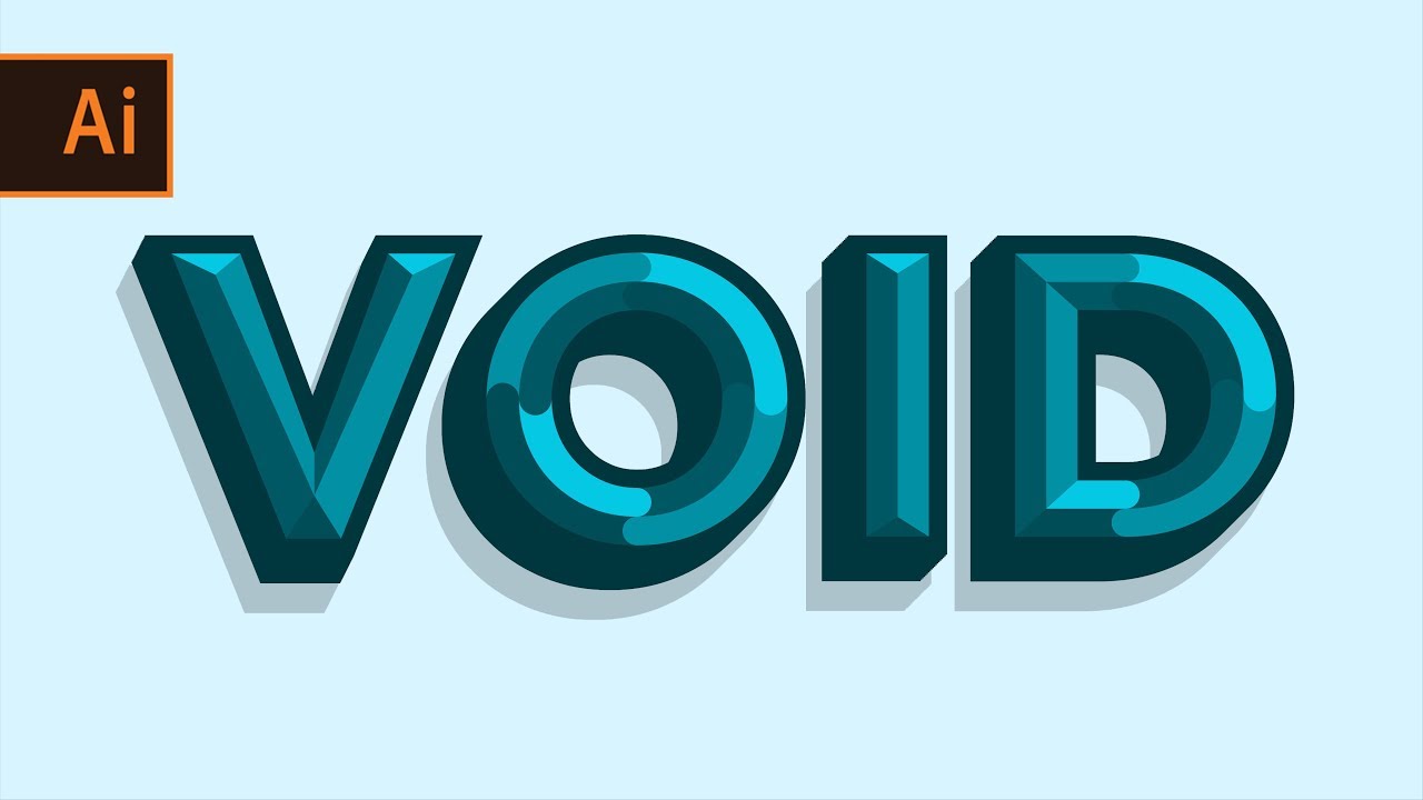 Chiseled Text Effect Tutorial || Adobe Illustrator CC