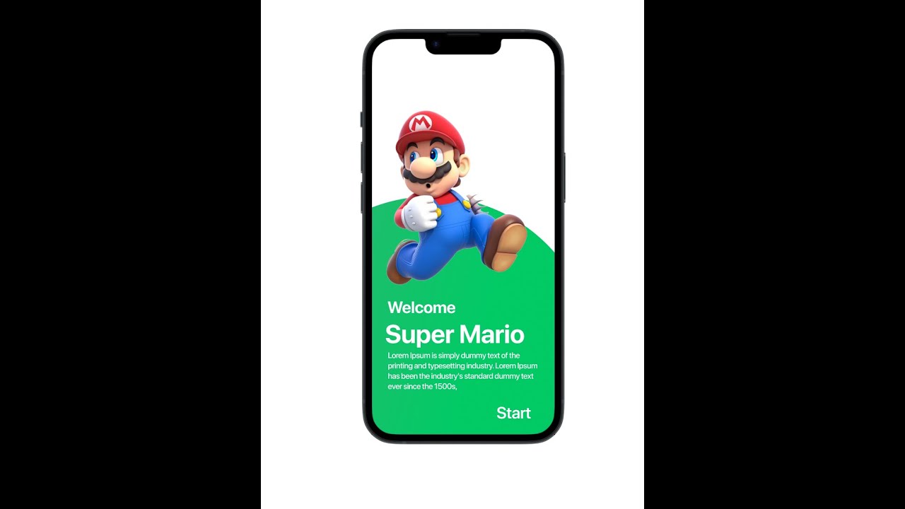 Figma Mobile Animation | Super Mario