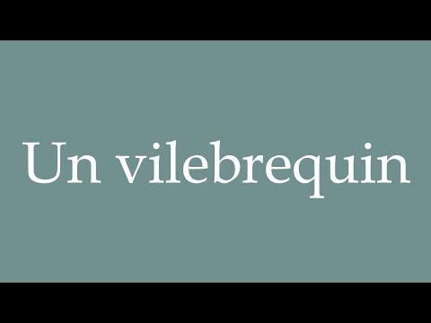 How to Pronounce ''Un vilebrequin'' (A crankshaft) Correctly in French