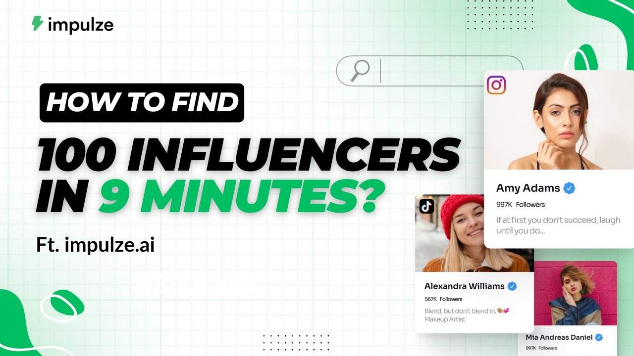 How to Find 100 Influencers in 9 Minutes with impulze.ai - Influencer Discover Feature Demo