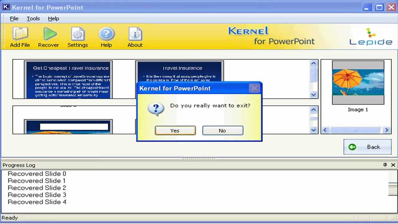Recover deleted or corrupted ppt ( powerpoint presentation ) using Kernel for PowerPoint
