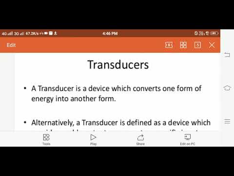 Definition of transducer