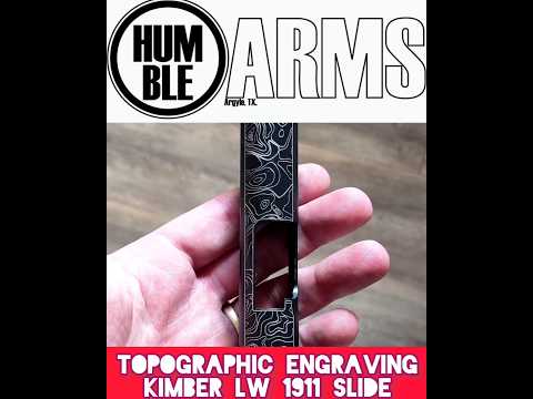 Kimber LW Topographic Engraving on a Slide, Barrel, & Grips. #subscribe #shortsfeed #shorts #gun