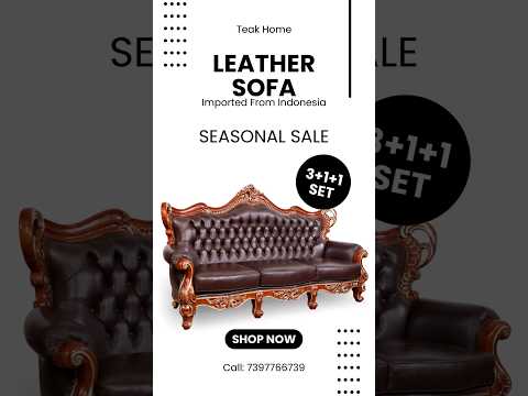 Premium Leather Cushion Sofas for Sale #shorts #short #shortvideo #shortsvideo #shortsfeed
