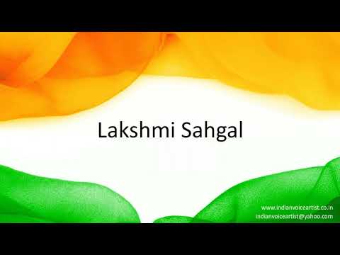 How to correctly pronounce in Hindi "Lakshmi Sahgal".