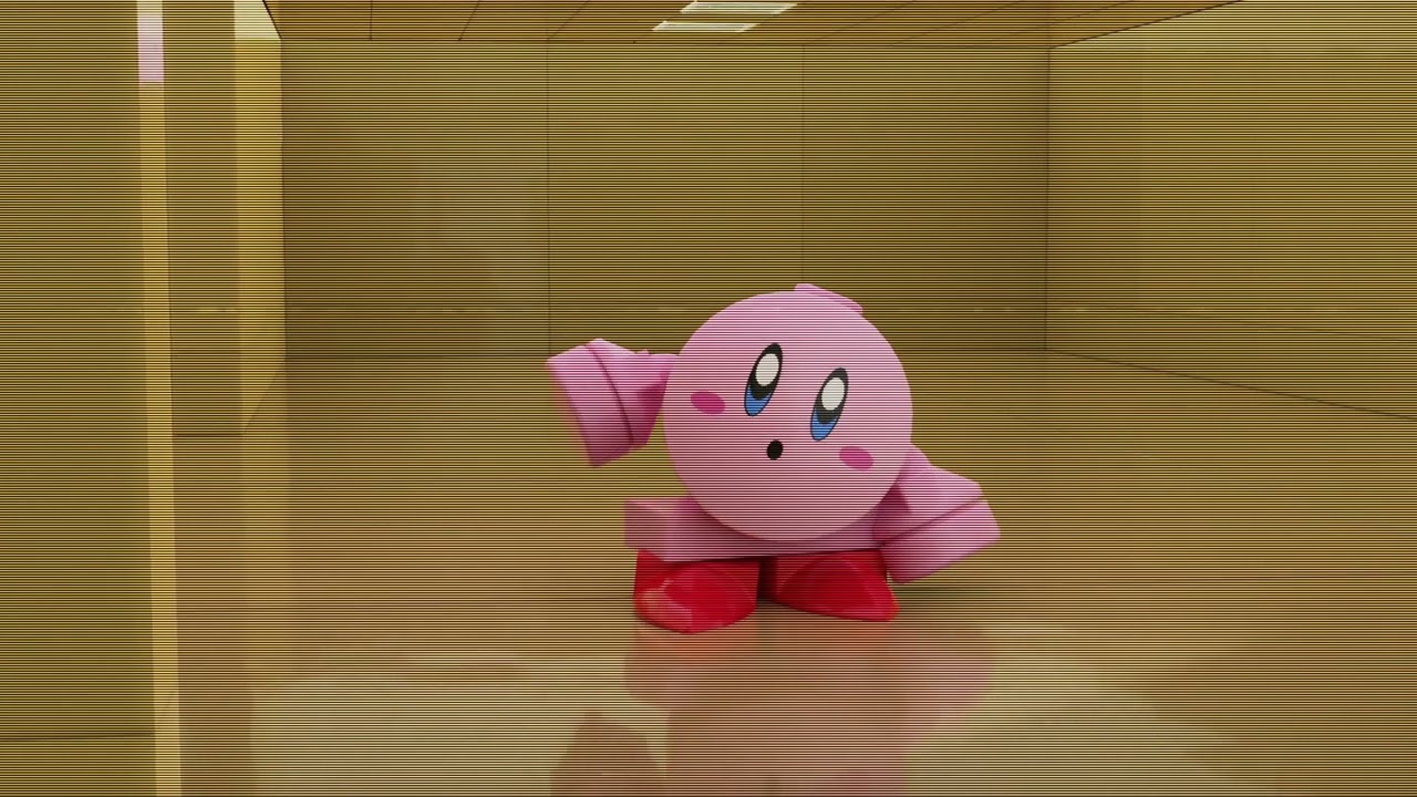 LEGO Kirby in the Backrooms | Blender Animation