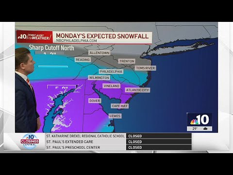 Winter storm to bring snow to South Jersey, Delaware, Philly and Pennsylvania suburbs