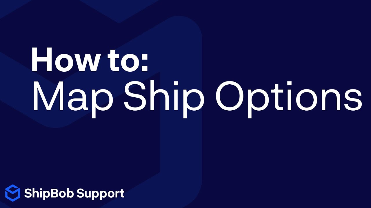 Configure Ship Options || ShipBob Support