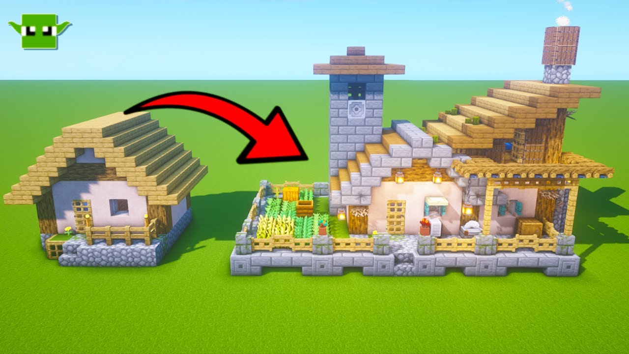 How to Transform a Minecraft Village House (Mason) to a Starter House ...