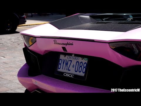 Double Pink Lamborghini Aventador Looks Like Italian Gelato in Toronto ...