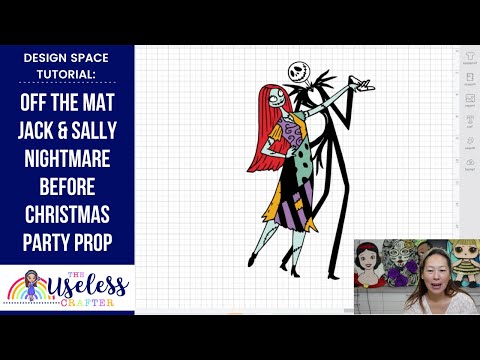 Off The Mat Jack and Sally Nightmare Before Christmas | Cricut Design Space Tutorial