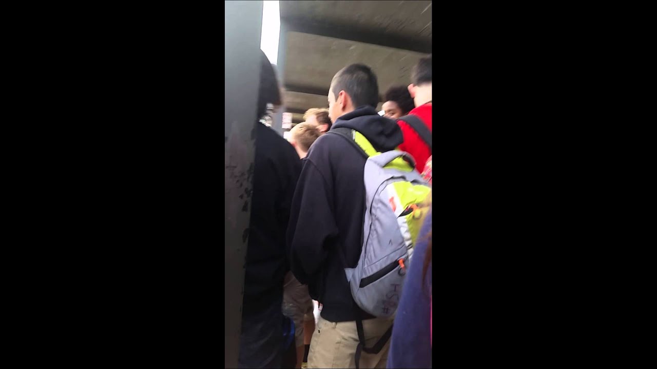 8th grade kid punches teacher in face!