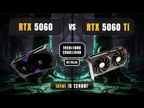RTX 5060 vs RTX 5060 Ti (16GB) | i5 12400f | 1080p, 1440p, Ray Tracing & DLSS 4 | Gaming Comparison