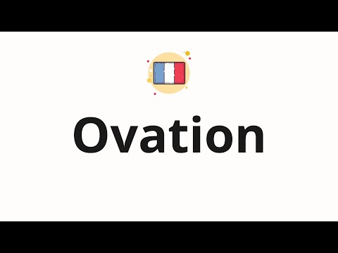 How to pronounce Ovation
