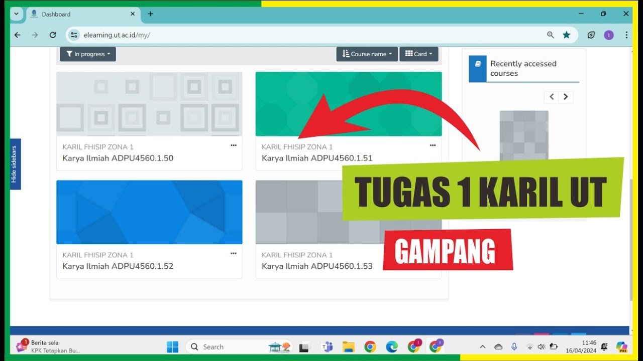 Cara Mengerjakan Tugas 1 untuk Karil Mahasiswa UT - Karya Tulis Ilmiah