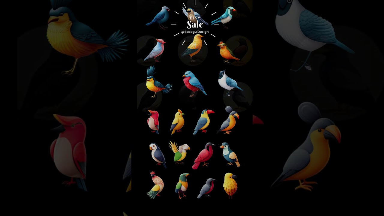 Bundle: 1000+ 3d birds icons pack #3dicons #3dicons #3dbirds #iconpack #iphoneicons  #birdsart
