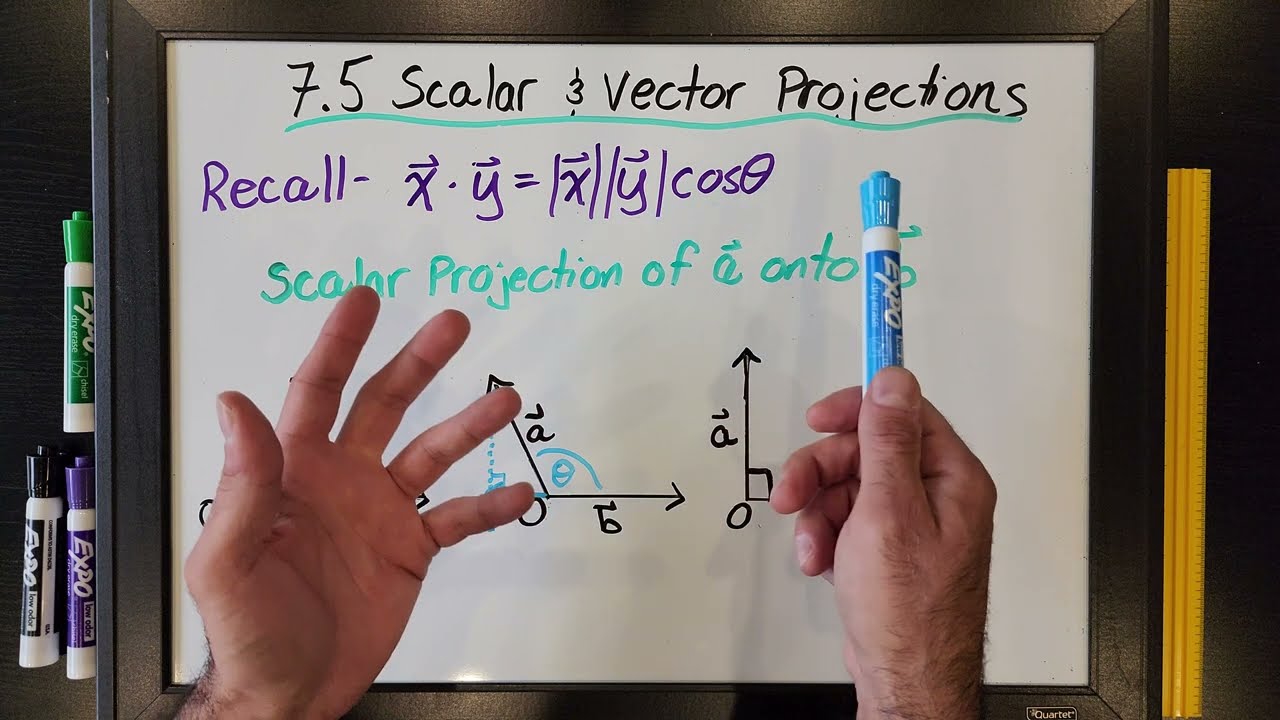 7.5 Scalar & Vector Projections (Grade 12 Calculus, MCV4U)