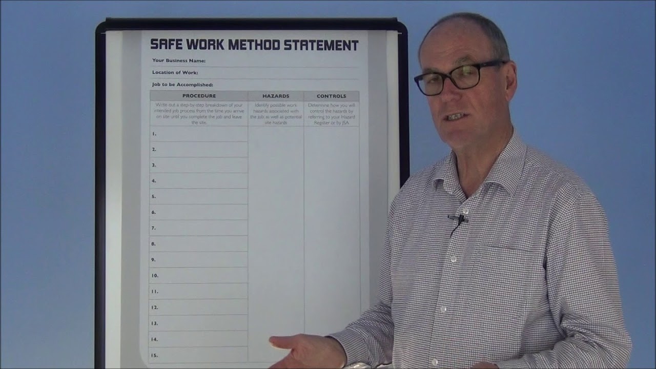 Part 8   Complete a Safe Work Method Statement (SWMS)