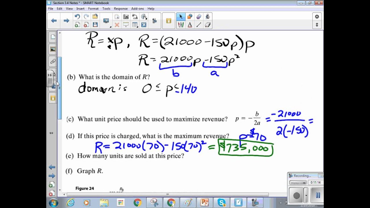 Section 3 4 Modeling quadratic functions