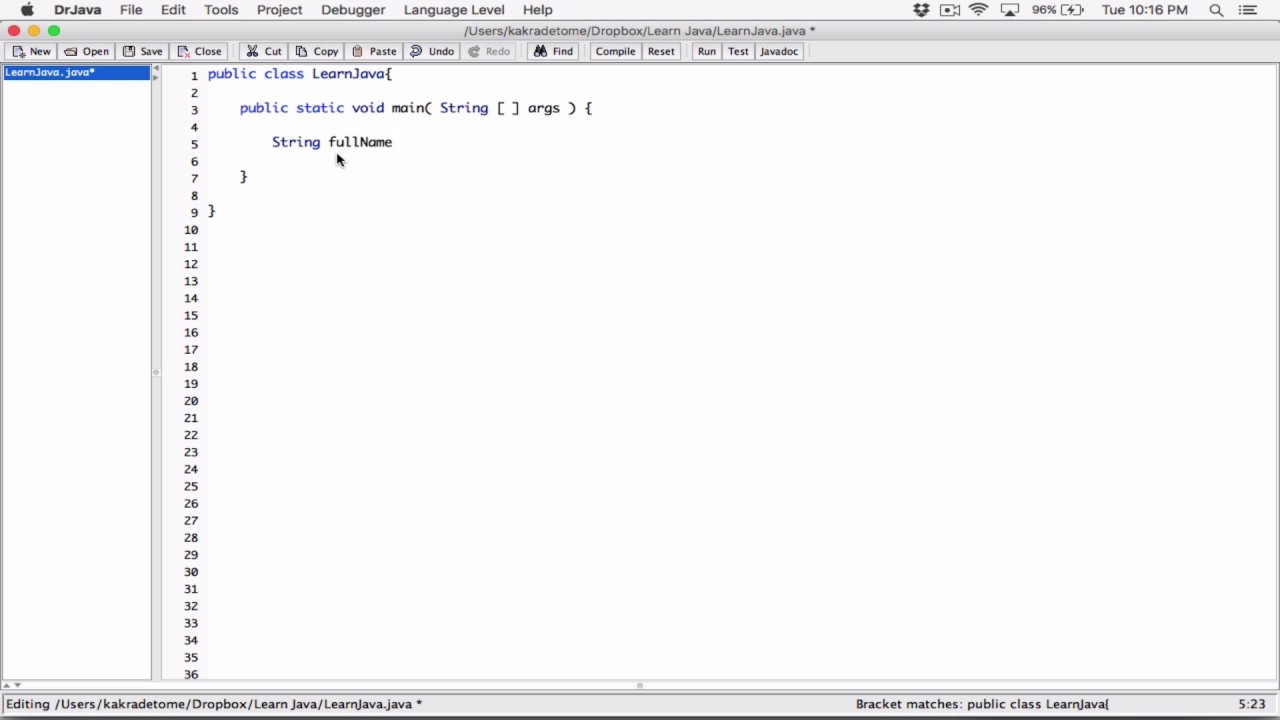 46. Declaring String variables - Learn Java