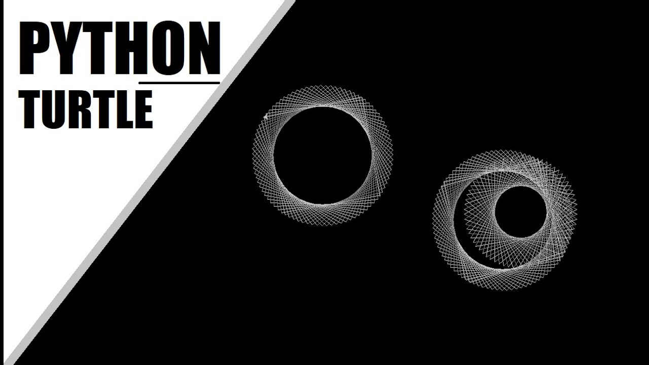 Python Turtle - Draw 3D Circle Pattern Using Square Shape in Python Turtle Graphics By #BKTutorial