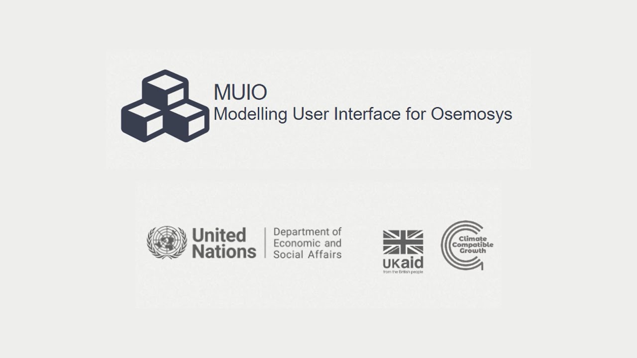 Tutorial to Create a Basic OSeMOSYS Model Using MUIO