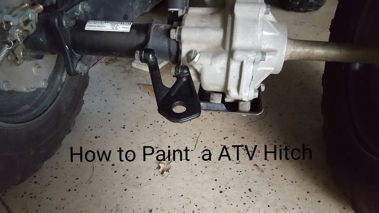 How to Paint a ATV Trailer Hitch