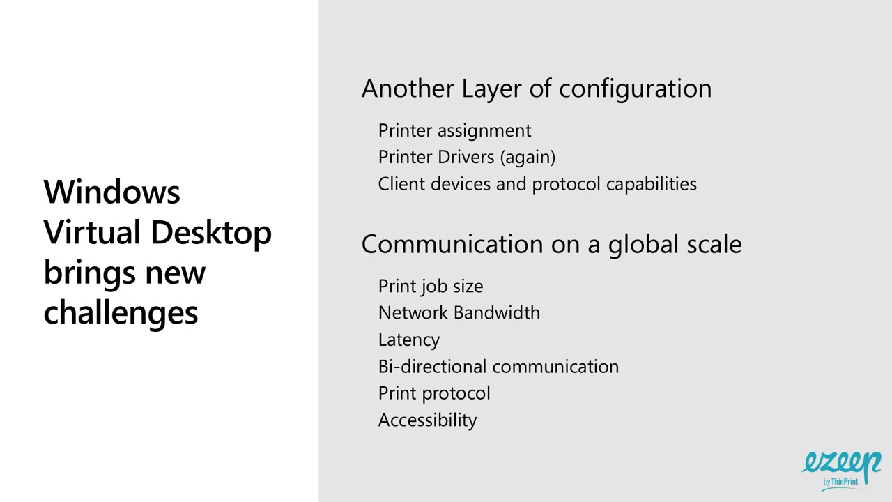 A reference architecture for Windows Virtual Desktop printing THR3160