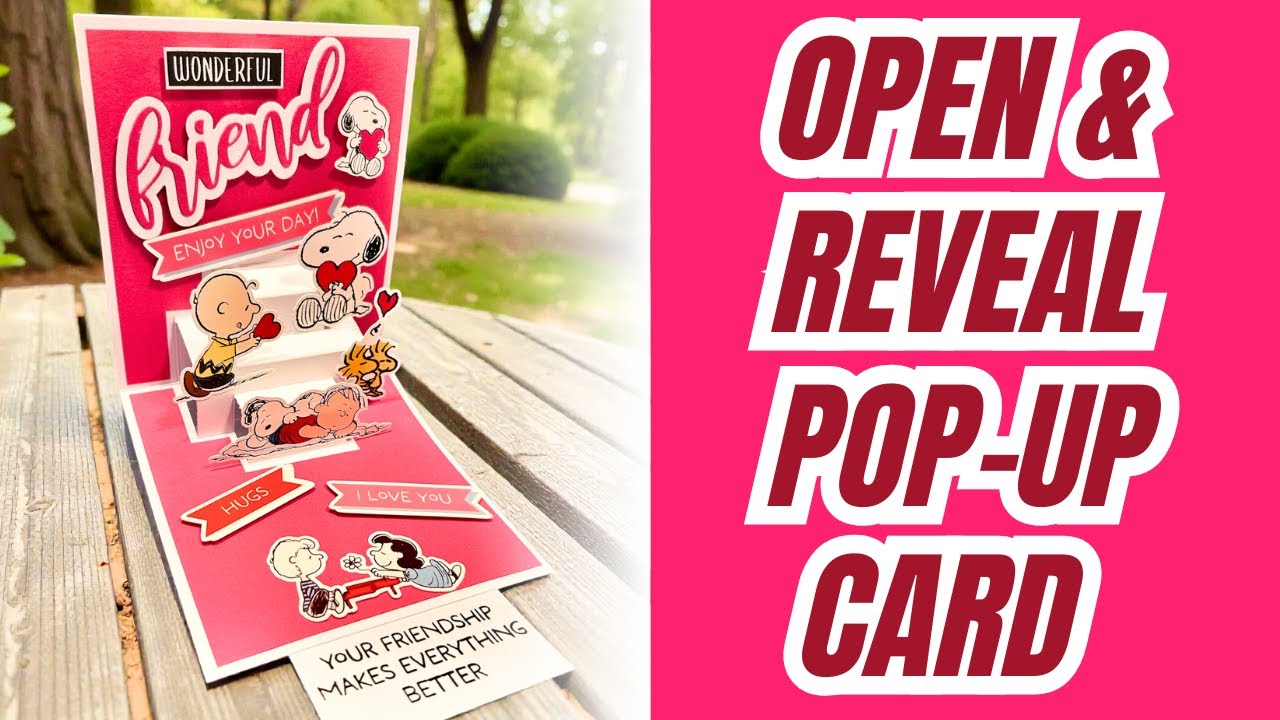 NO DIES NEEDED!!! Open & Reveal Pop-Up card!