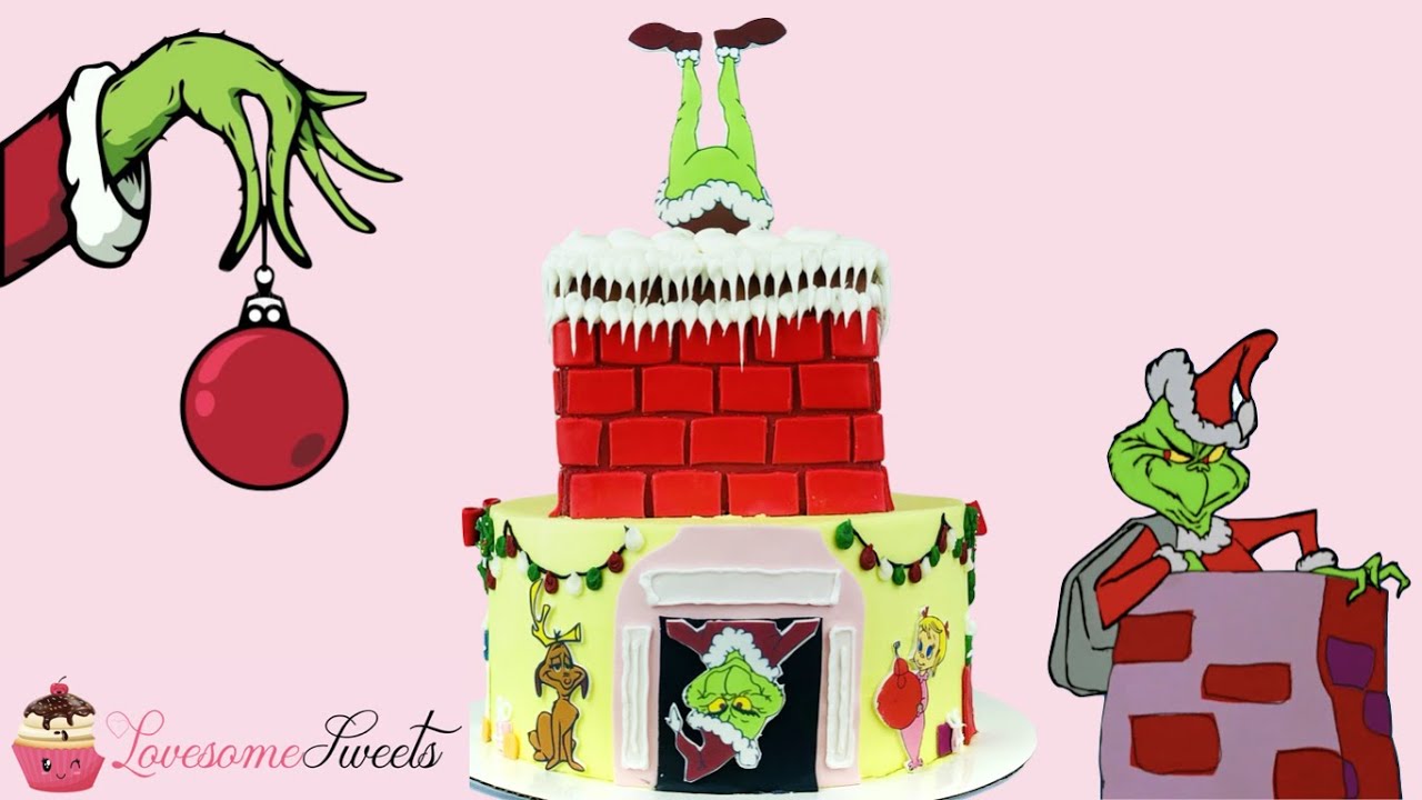 CHRISTMAS GRINCH CAKE | how the grinch stole Christmas