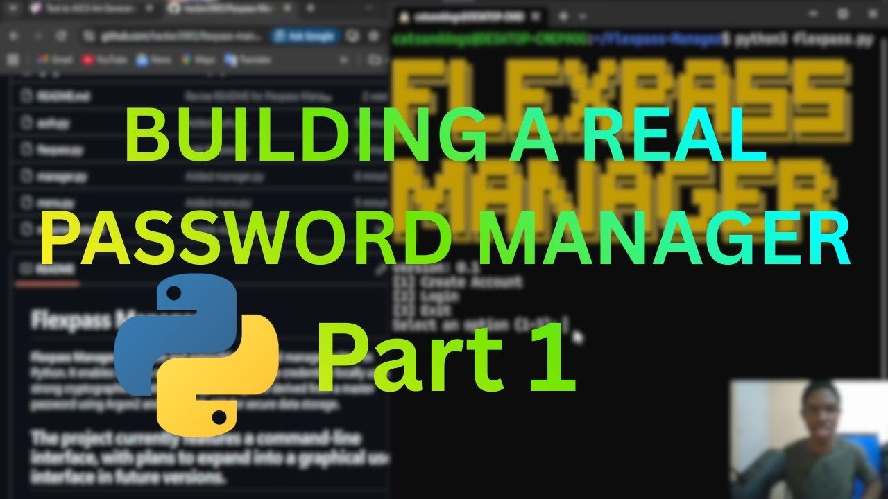 Building a Secure Password Manager in Python (Part 1) | Authentication, Encryption & Menu
