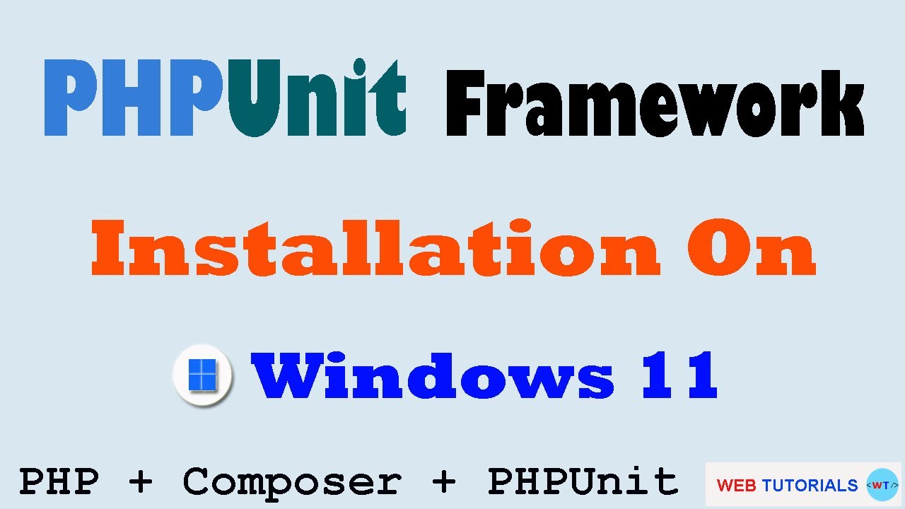 PHPUnit Framework installation on Windows 11