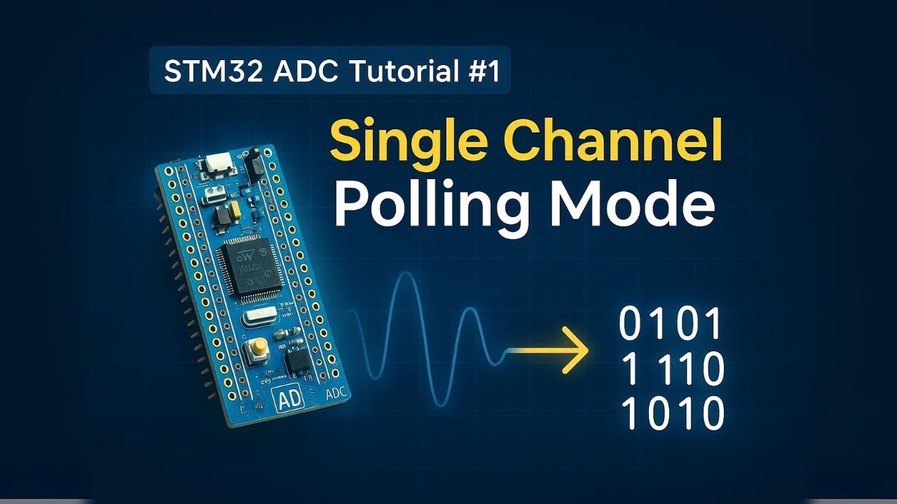 STM32 ADC Tutorial (Part1): Single Channel Polling Mode Explained