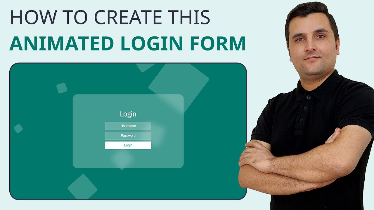 Responsive Animated Login Form Using HTML & CSS & JavaScript