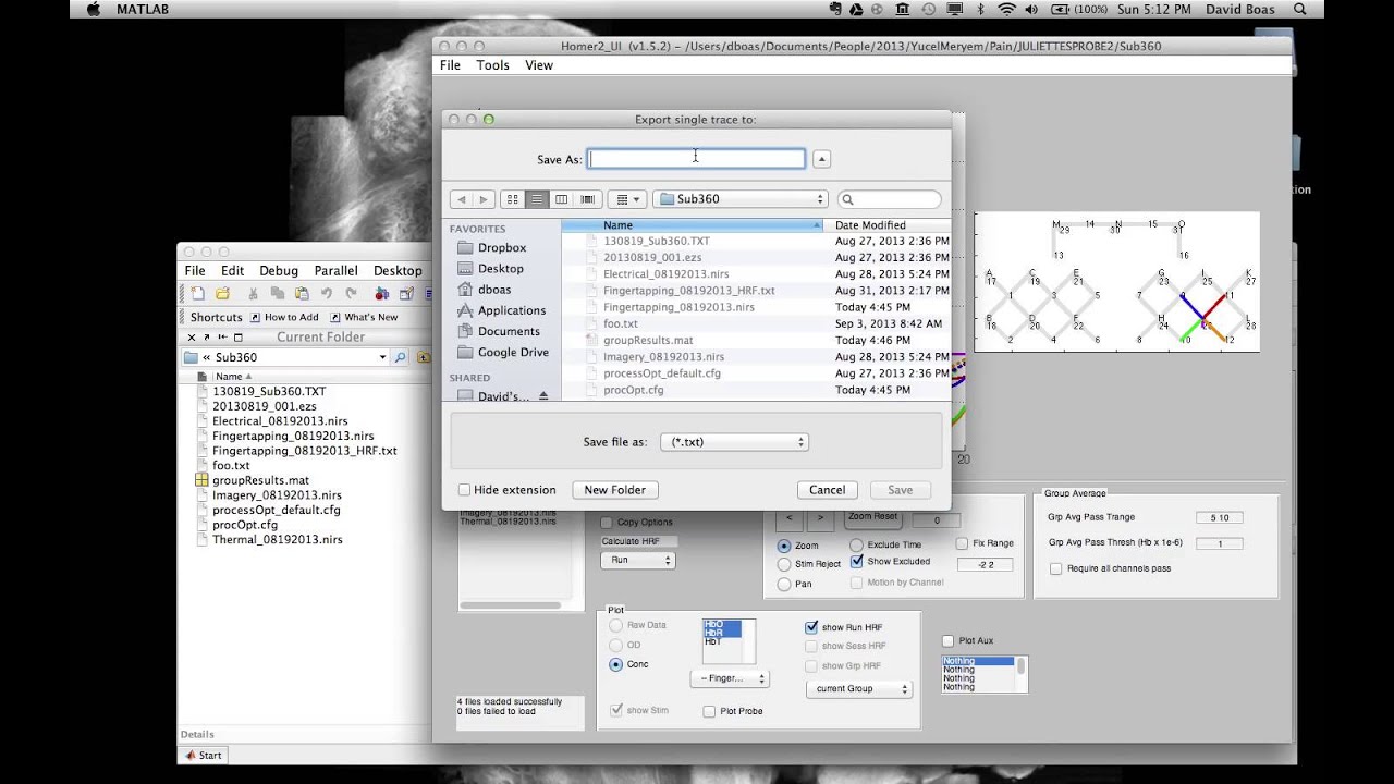 Exporting Data Traces