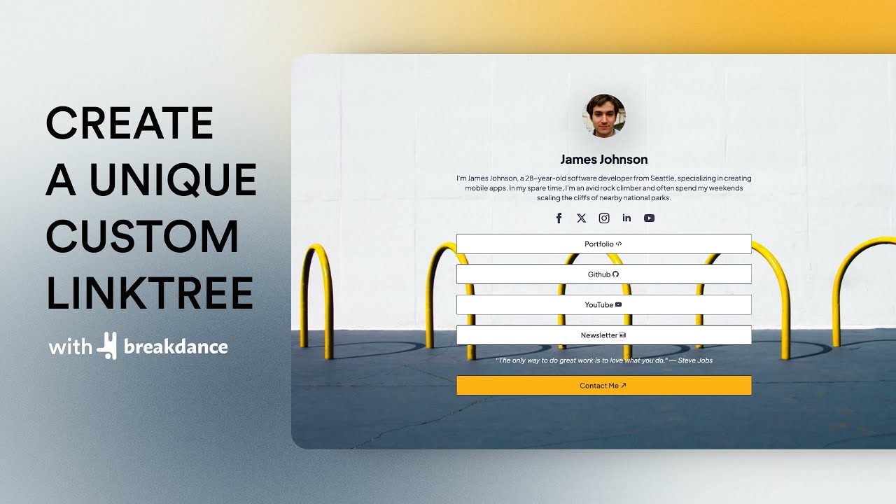 Create a Unique Custom Linktree with Breakdance Page Builder