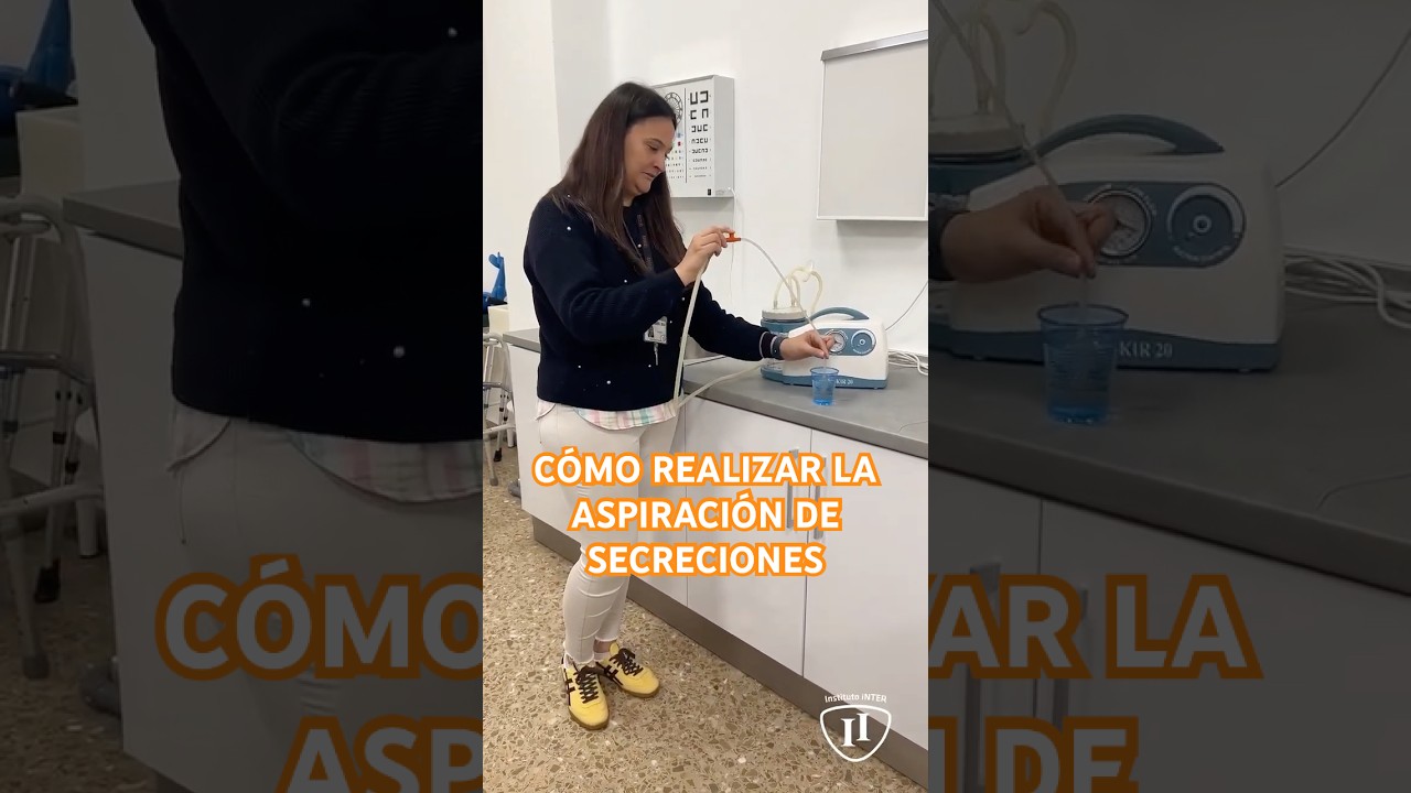 ¿Cómo realizar la técnica de aspiración de secreciones? #enfermería #formaciónprofesional