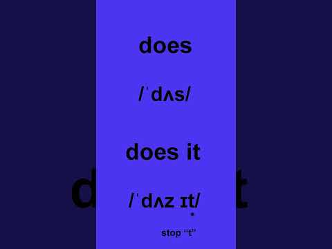 How to pronounce "does" in American English #spokenenglish #howtopronounce #americanenglish #words