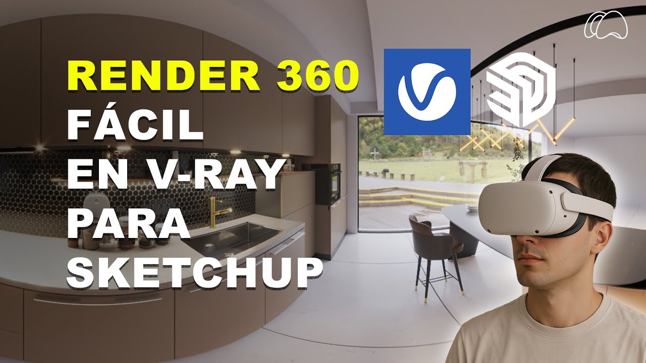 Render VR 360 Panorámico en V-Ray para SketchUp (2025)